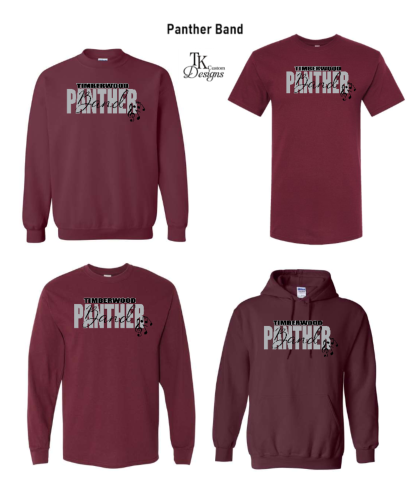 Timberwood Panther Band Design - Maroon – TK Custom Designs